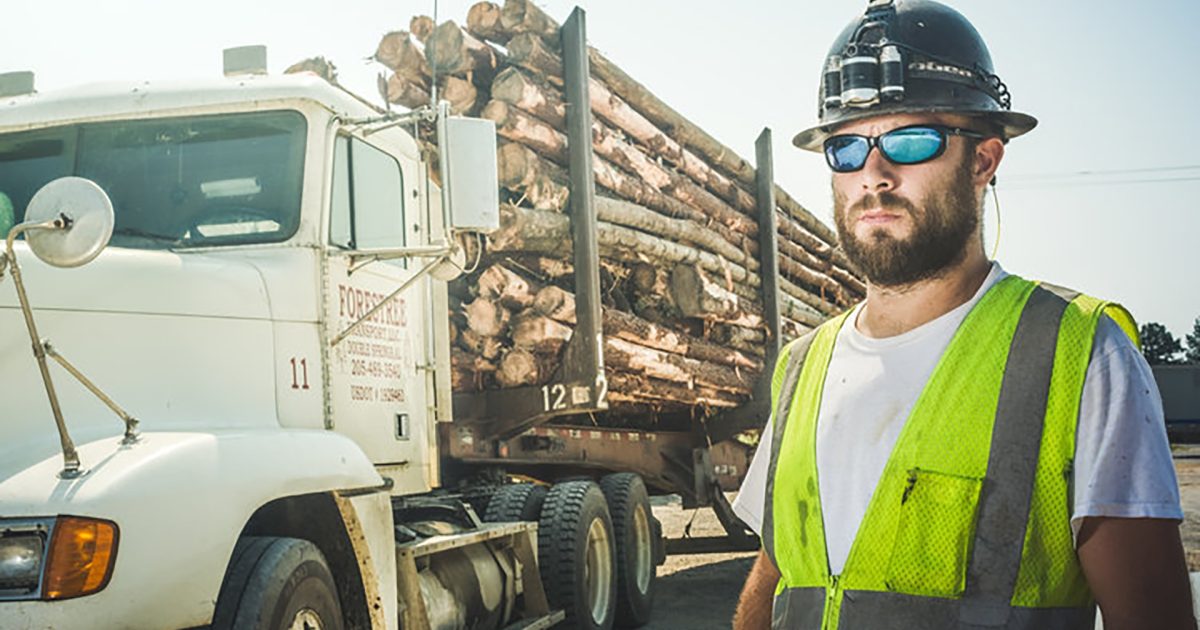 logging truck driver